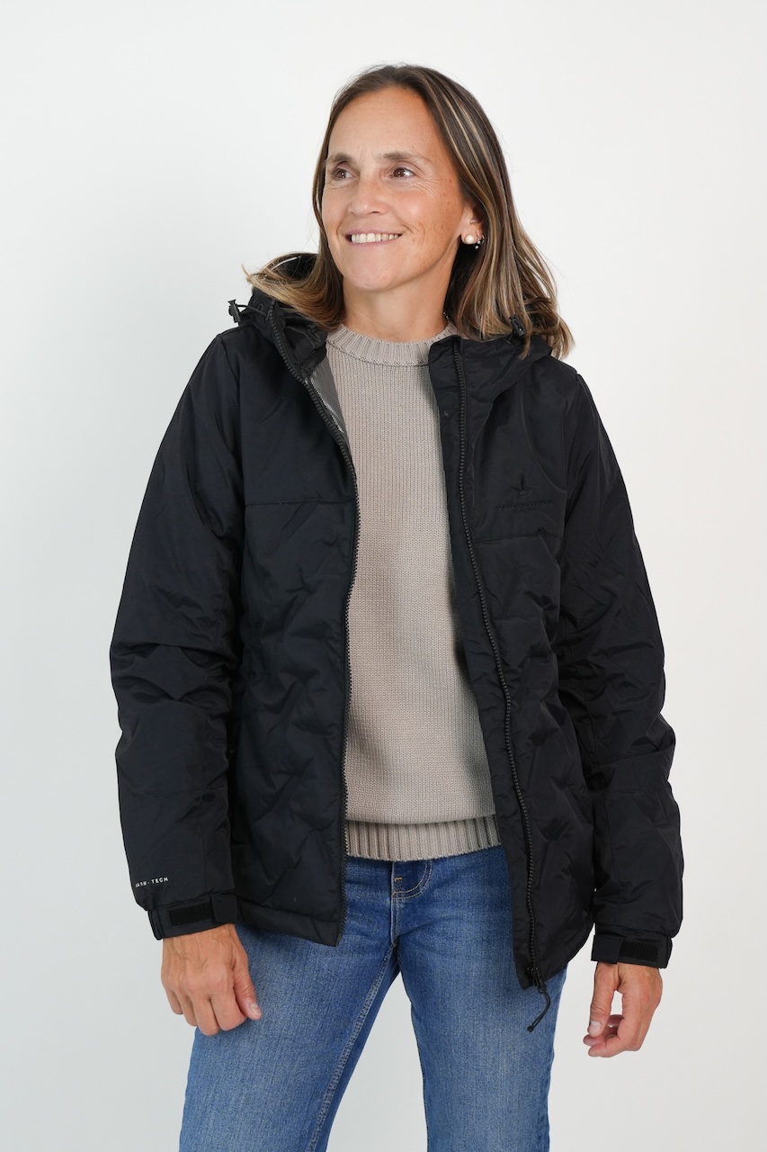 Santa Barbara Outfitters - CAMPERA CON CAPUCHA TASLON TECH SILVER MUJER