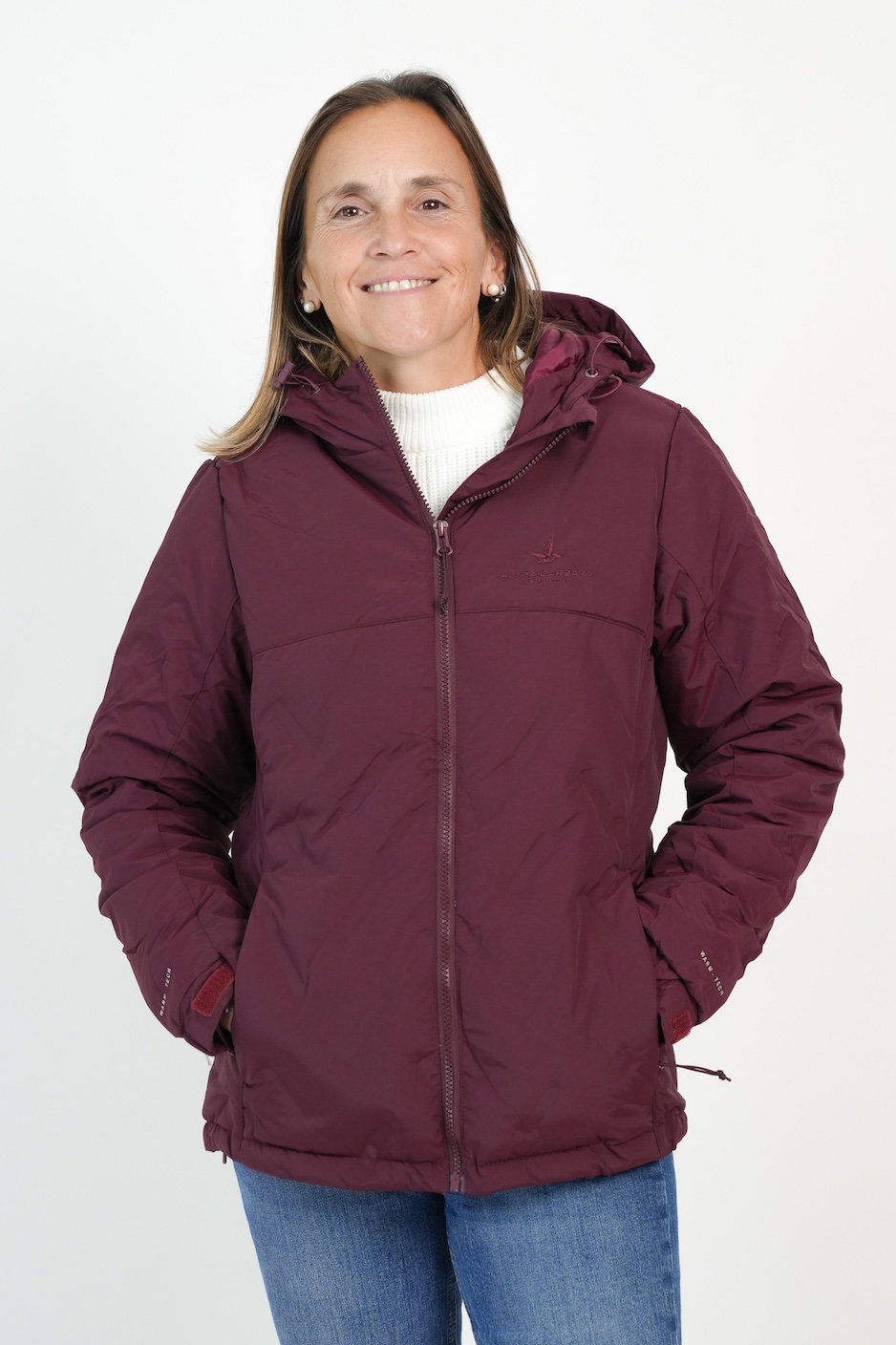 Santa Barbara Outfitters - CAMPERA CON CAPUCHA TASLON TECH SILVER MUJER