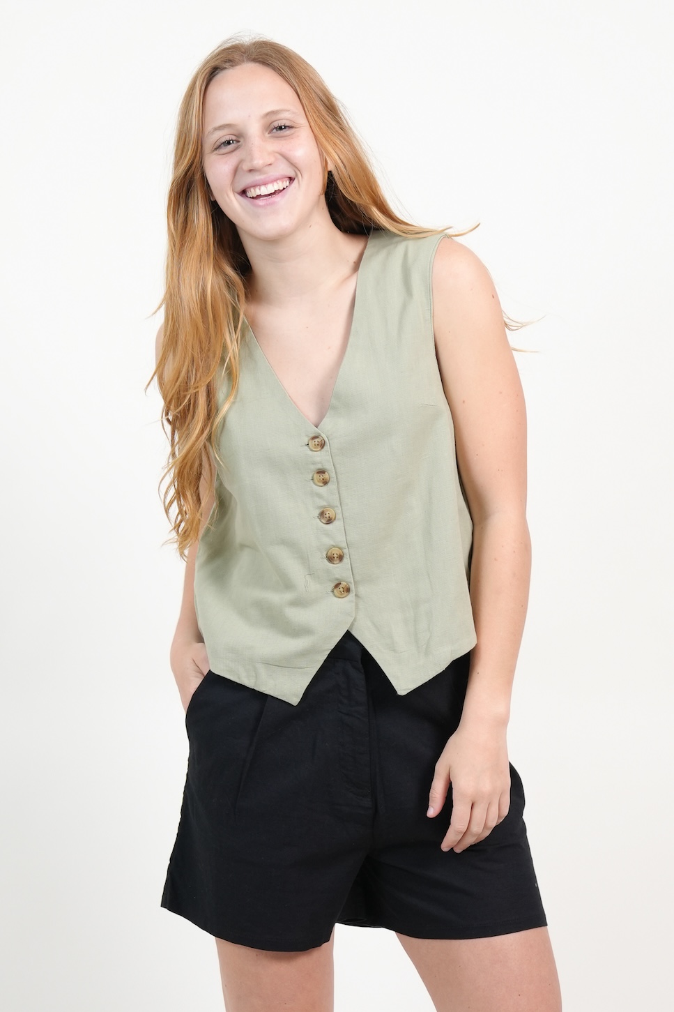 Santa Barbara Outfitters - CHALECO LINO MUJER